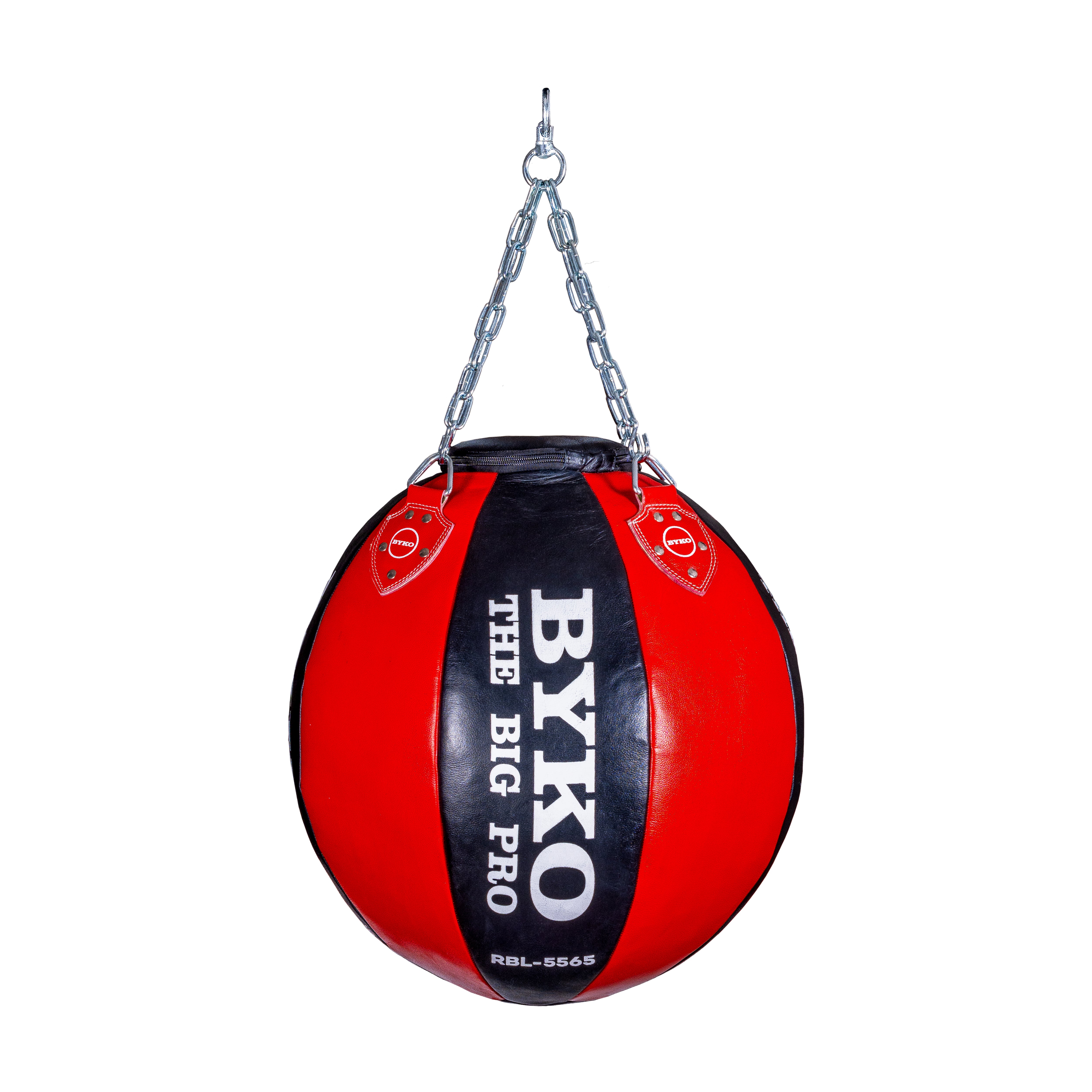 BYKO Round Bag – 55x65cm Red/Black – Heavy-Duty Punching Bag for Power